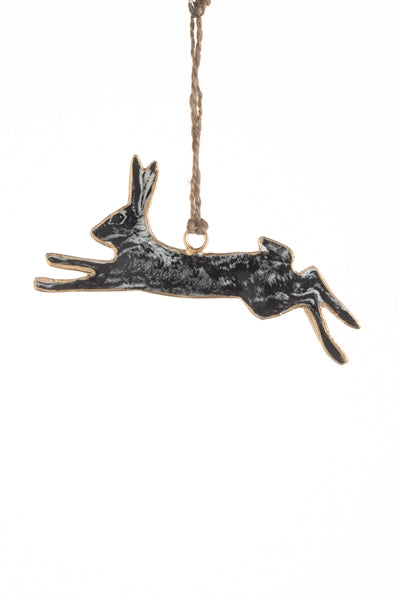 Leaping hare hanging ornament – Hodgepodgenorwich